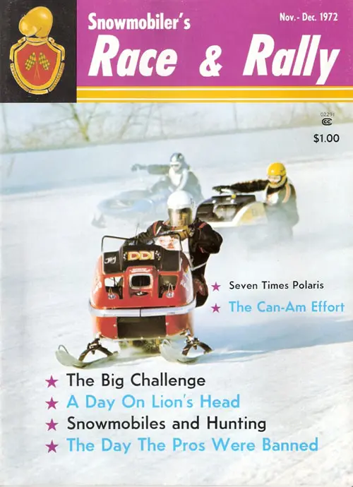 1972 Nov / Dec Snowmobiler’s Race & Rally Magazine | Snowtech Magazine